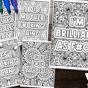 100 Swear Word Coloring Pages Unleash Your Creativity With Adult ...