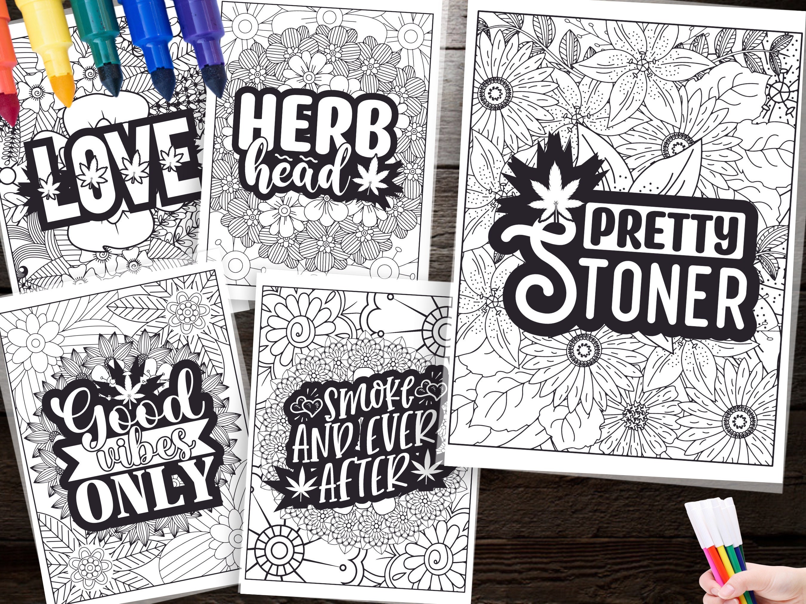 100 Funny Weed Quotes Coloring Pages! Spark Creativity With Our ...