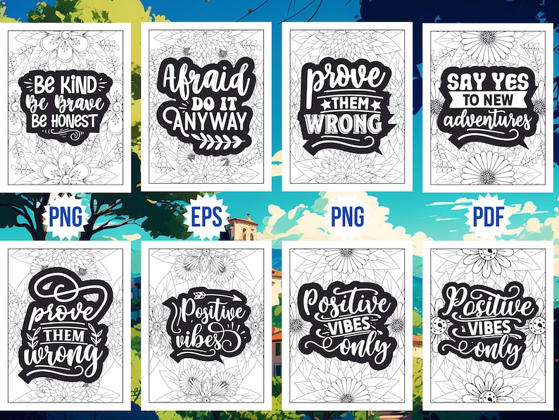 100 Inspirational Printable Coloring Pages for Kids: Motivate and ...