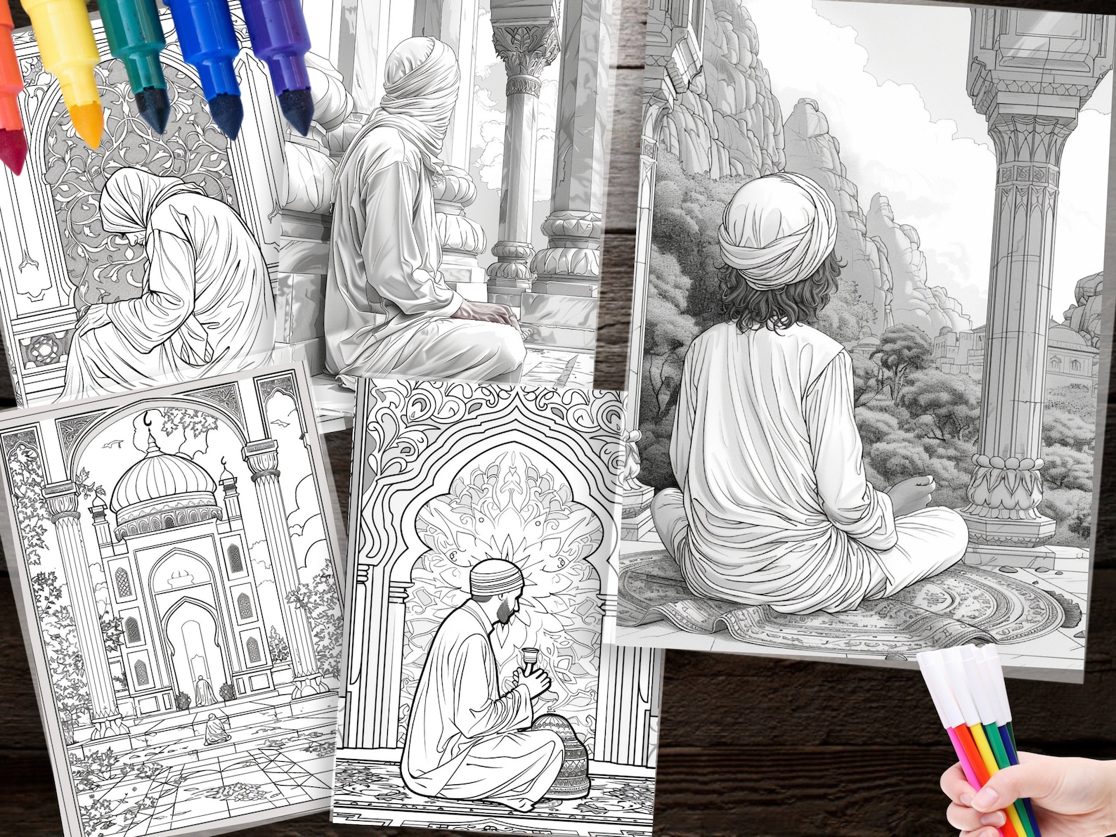 200 Islamic Art Coloring Pages, Unique Designs (PDF Pattern) - Etsy
