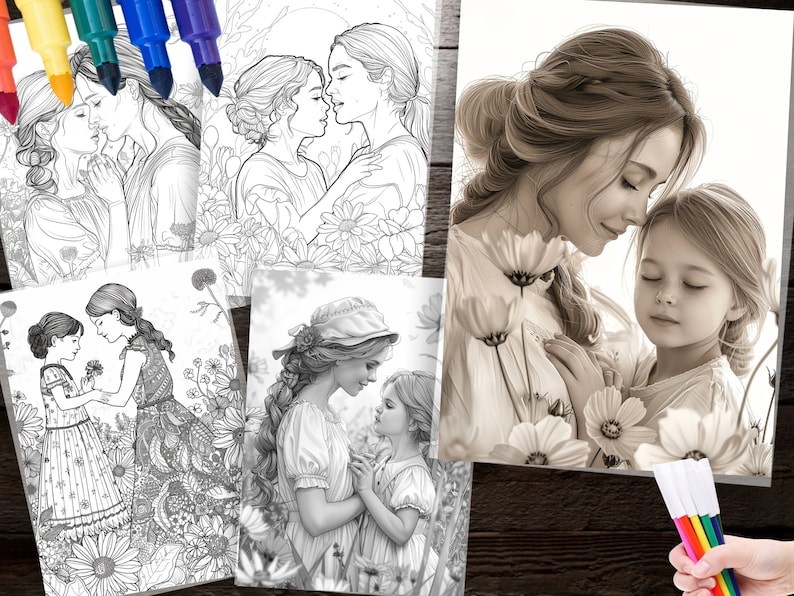 140 Beautiful Mother's Day Coloring Pages, Perfect Gift for Mom ...