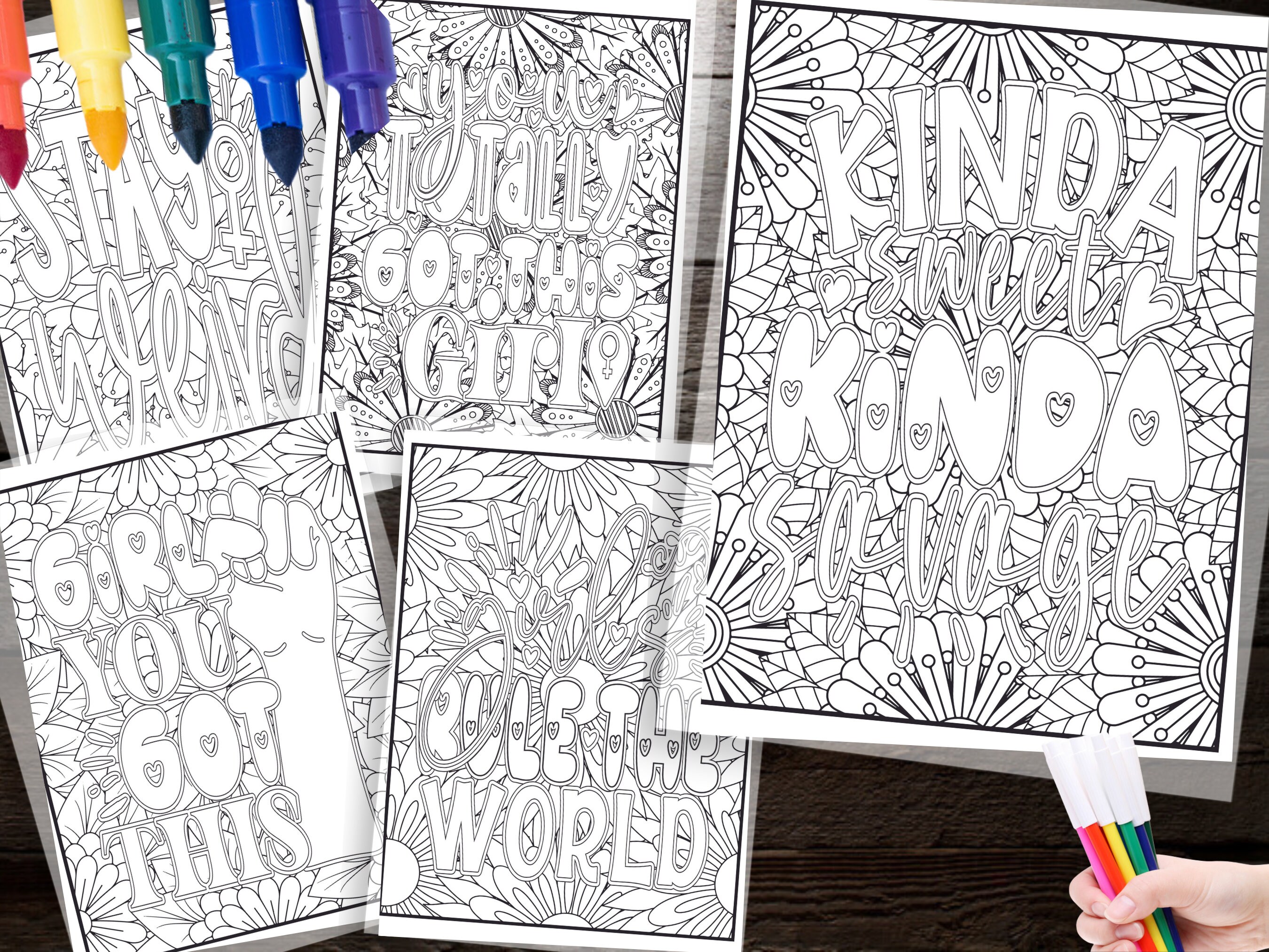 120 Happy Women's Day Coloring Page Printable Feminine Artwork for ...