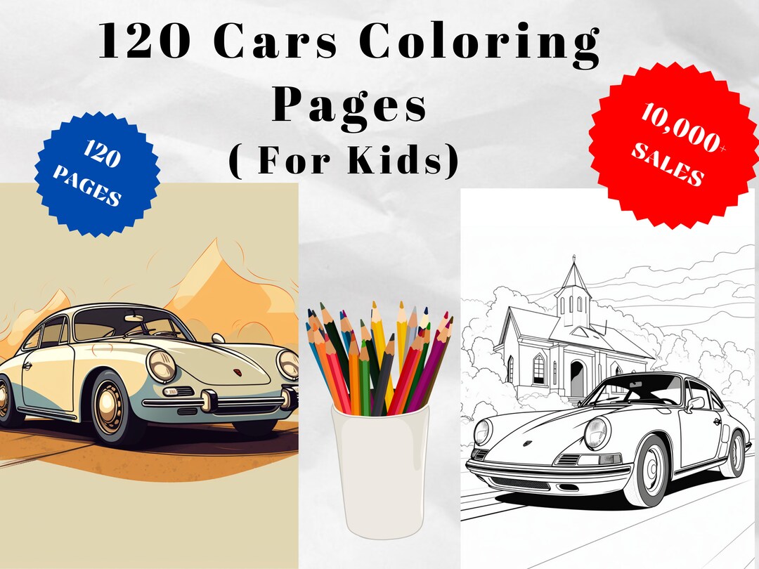 120 Car Coloring Pages - Featuring Sports Cars and Classic Models ...