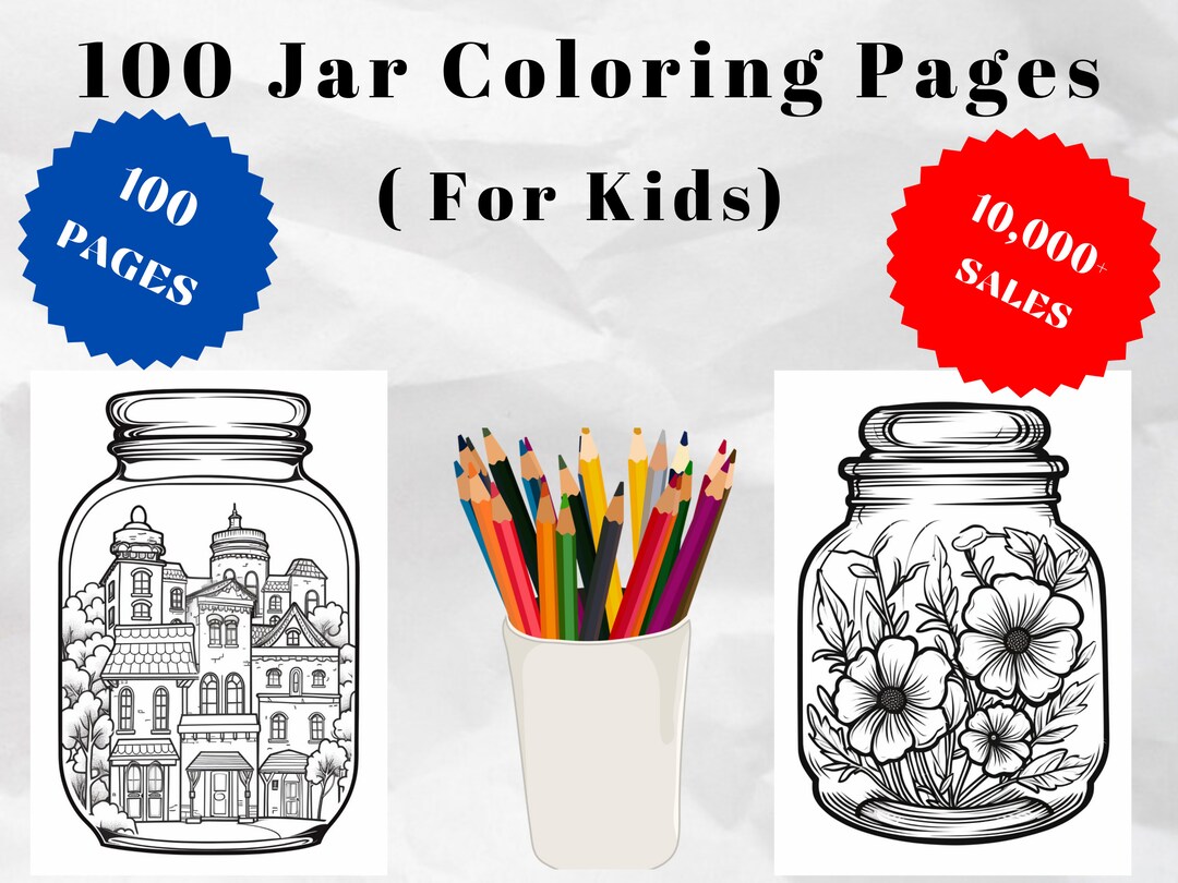 Get 100 Jar Printable Coloring Pages Suitable for Both Kids and Adults ...