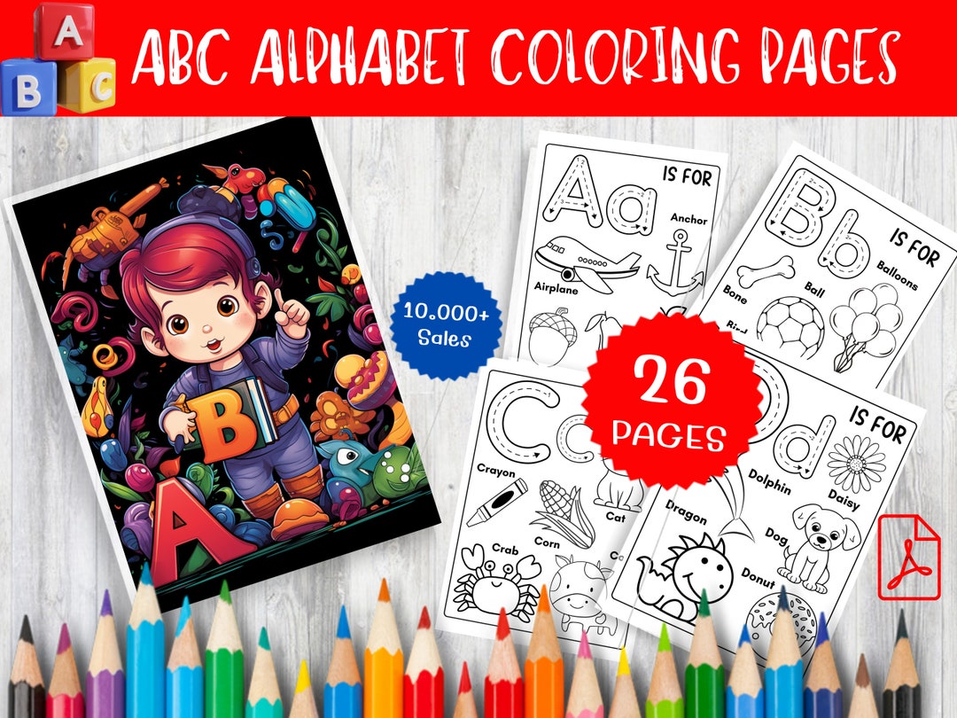 Printable ABC Alphabet Coloring Pages - Fun Educational Activities for ...