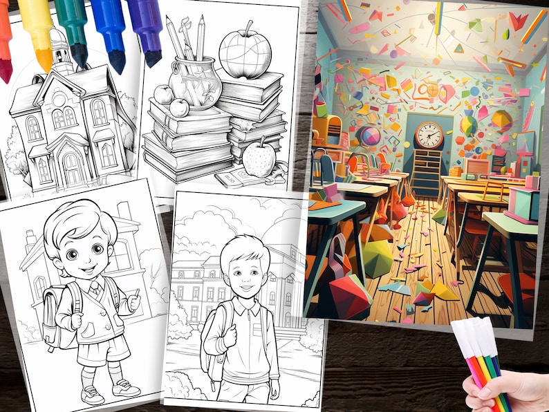 100 Back to School Coloring Pages Fun Educational Classroom Activity ...