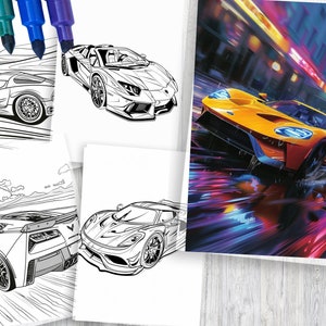160 Speedy Sports Car Coloring Pages - Printable Art for Car ...