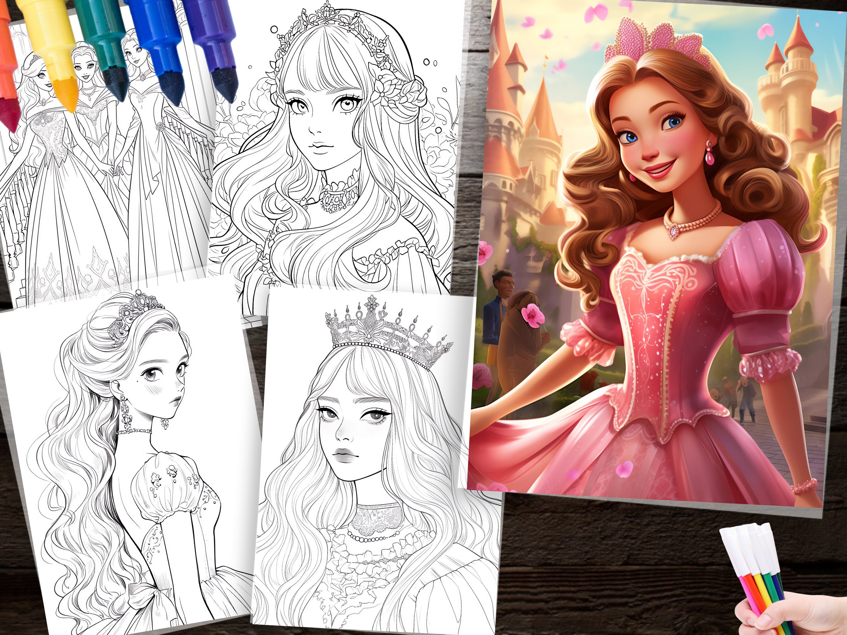 170 Adorable Princes Coloring Pages Royal Fun for Kids Printable ...