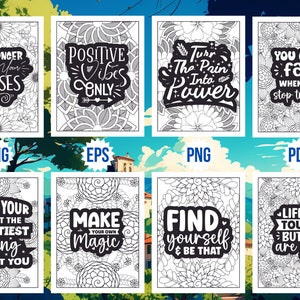 100 Inspirational Printable Coloring Pages for Kids: Motivate and ...