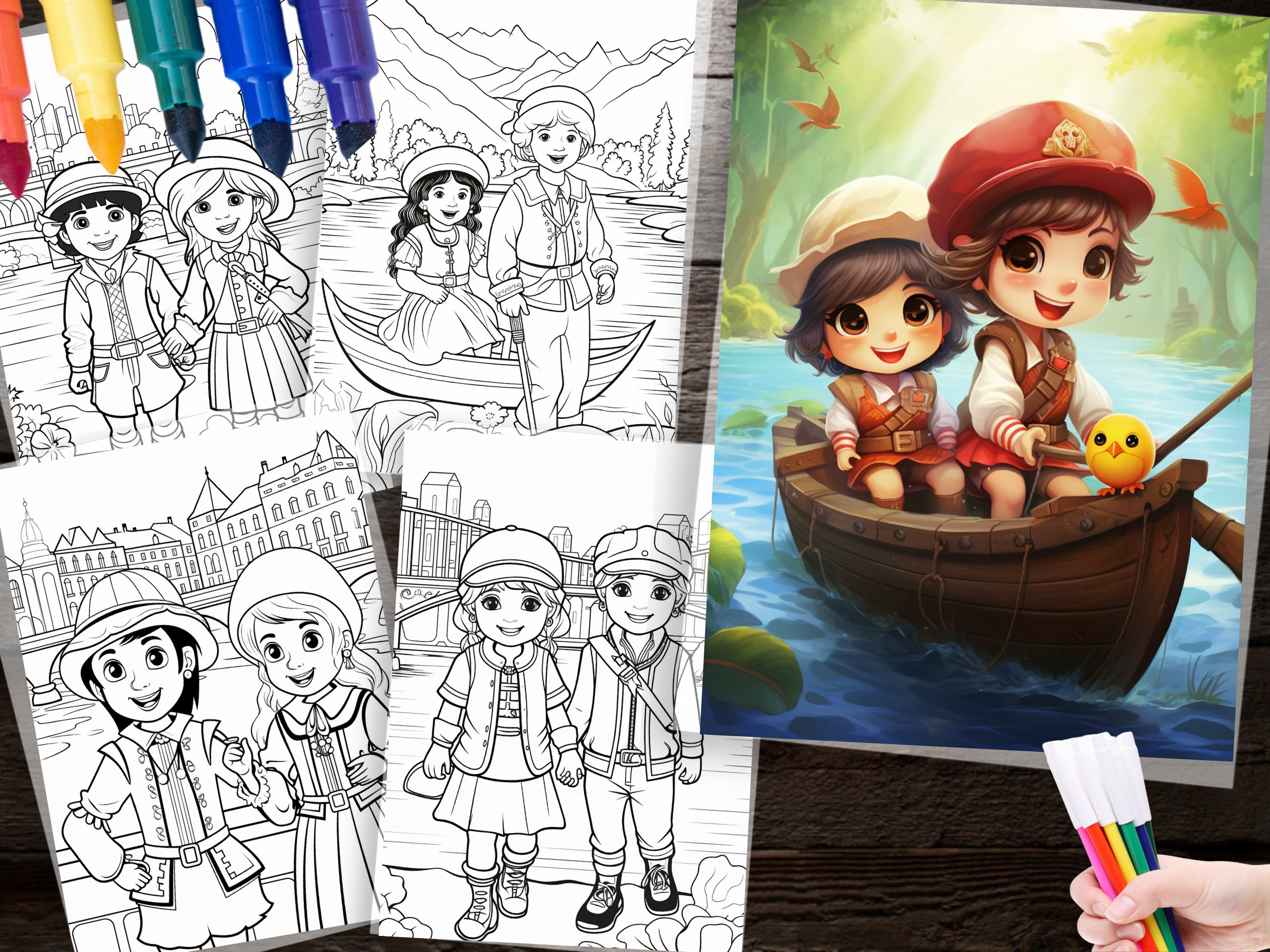 200 Cute Little Pirates Coloring Pages for Kids: Printable Pirate ...