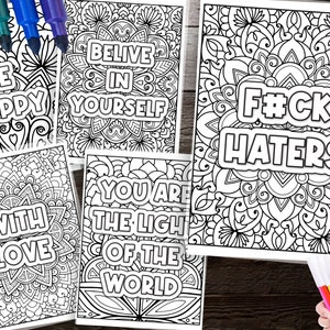 100 Swear Word Coloring Pages Unleash Your Creativity With Adult ...