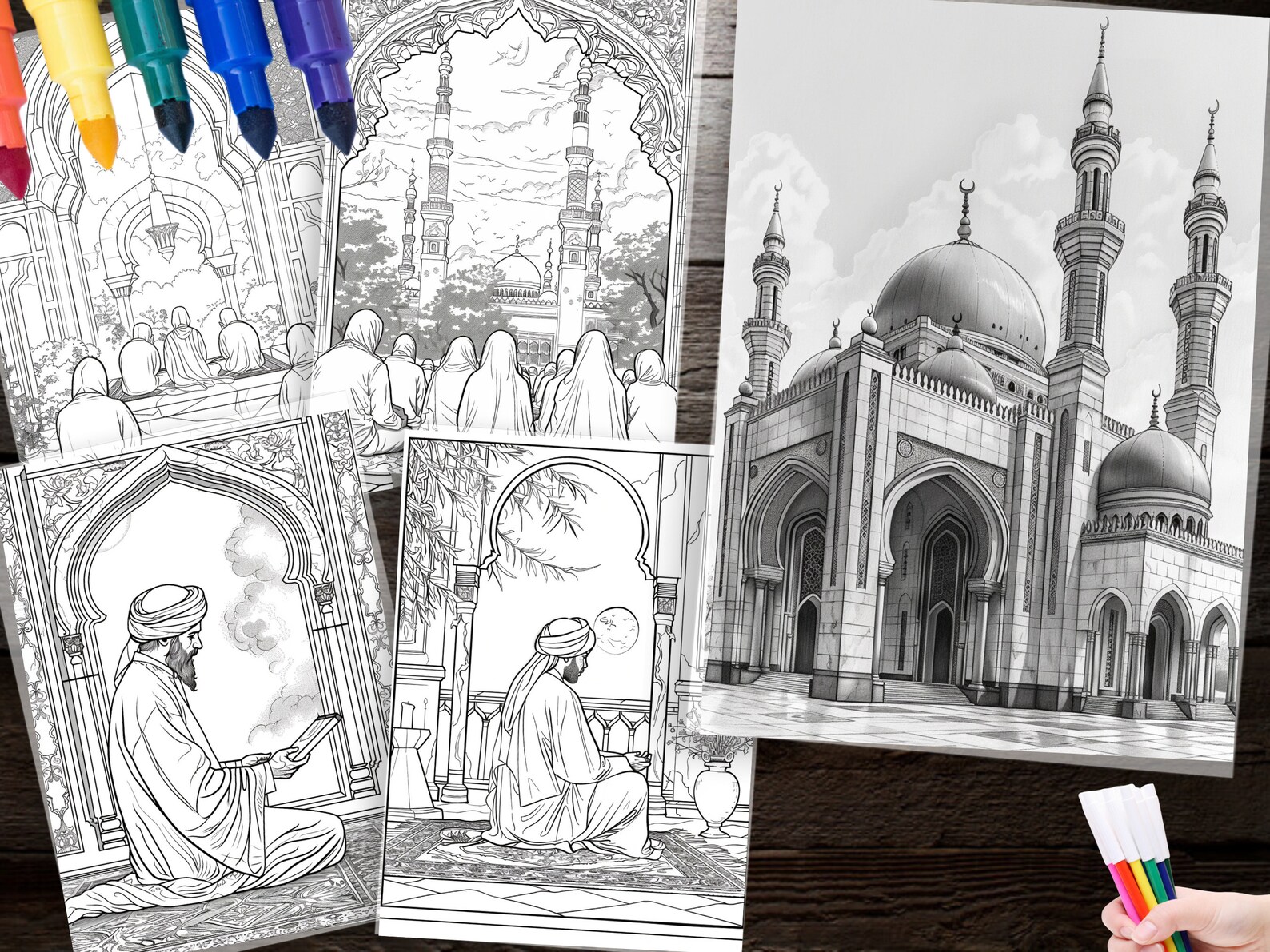200 Islamic Art Coloring Pages, Unique Designs (PDF Pattern) - Etsy