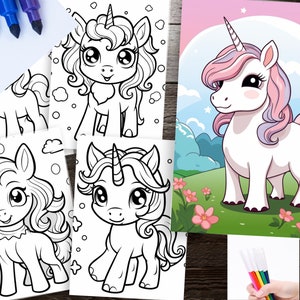150 Cute Unicorn Coloring Pages for Kids - Unicorn Printables -girls ...