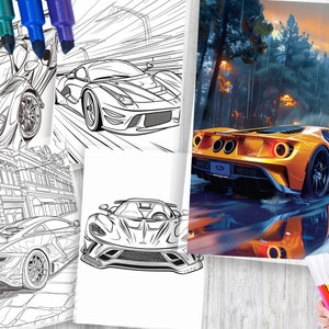 160 Speedy Sports Car Coloring Pages - Printable Art for Car ...