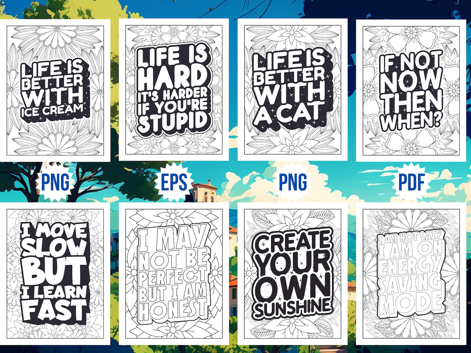 100 Inspirational Printable Coloring Pages for Kids: Motivate and ...