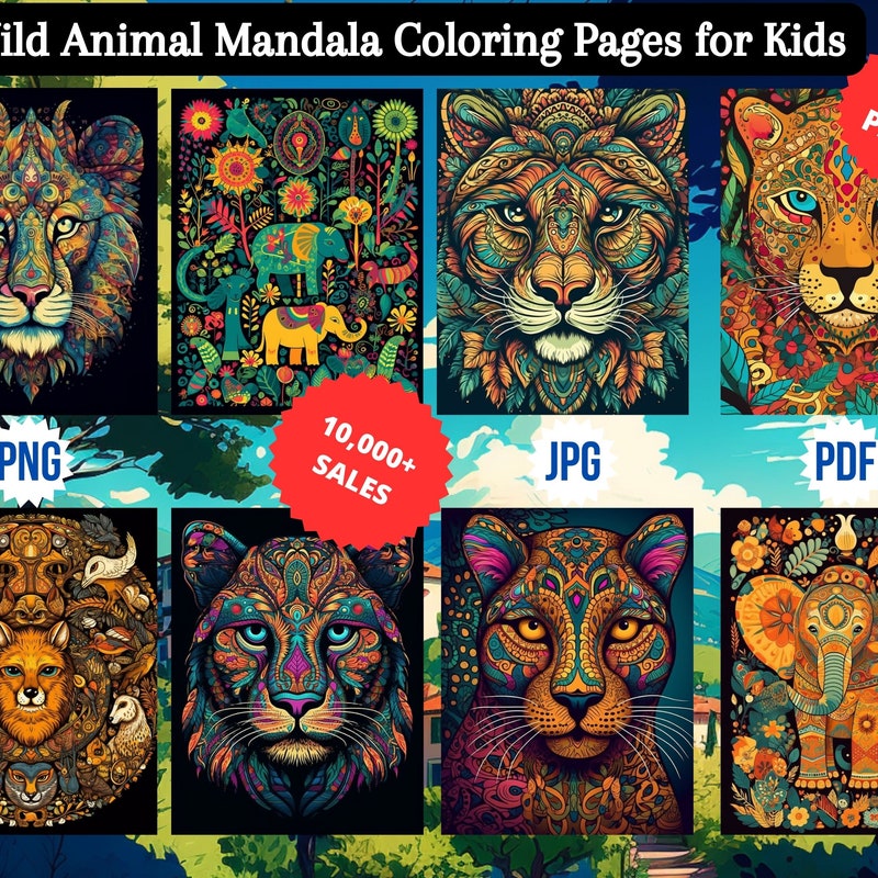 Animal Mandala Svg - Etsy