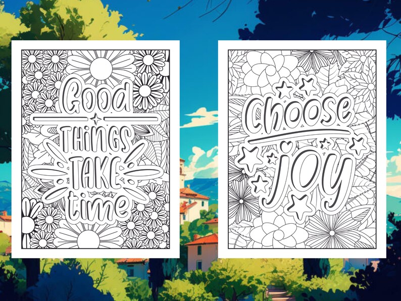 100 Motivational Coloring Pages for Kids, Positive Quote Designs ...