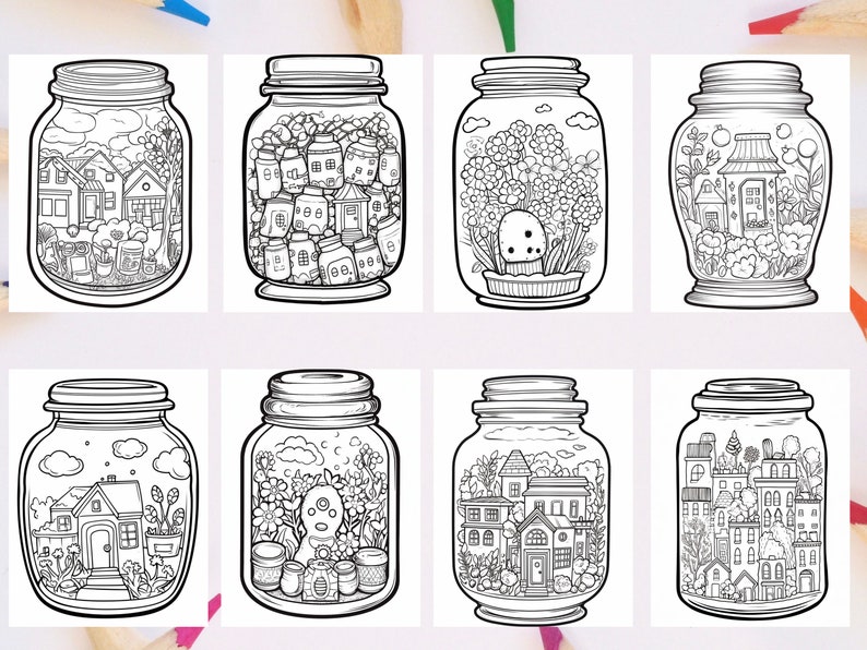 Get 100 Jar Printable Coloring Pages Suitable for Both Kids and Adults ...