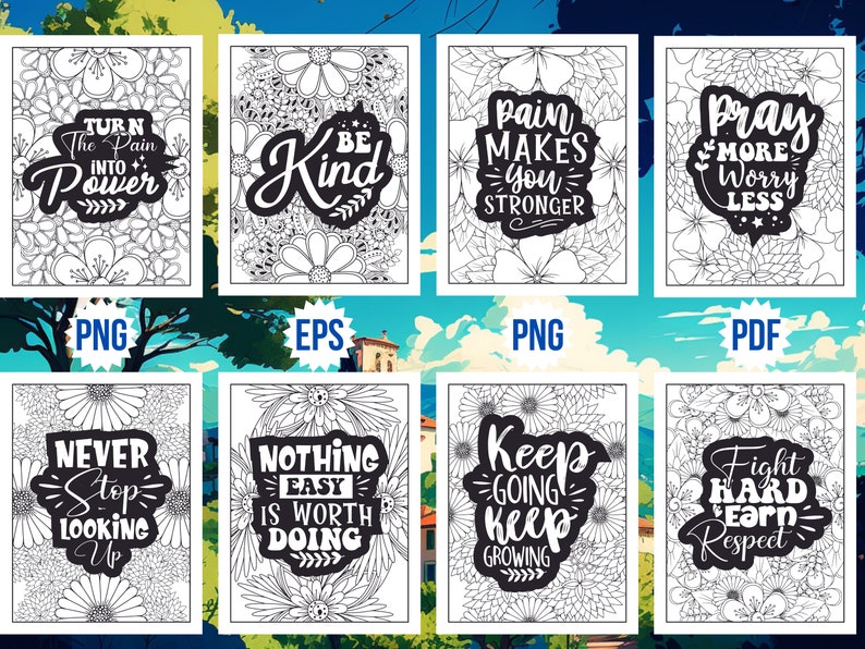 100 Inspirational Printable Coloring Pages for Kids: Motivate and ...