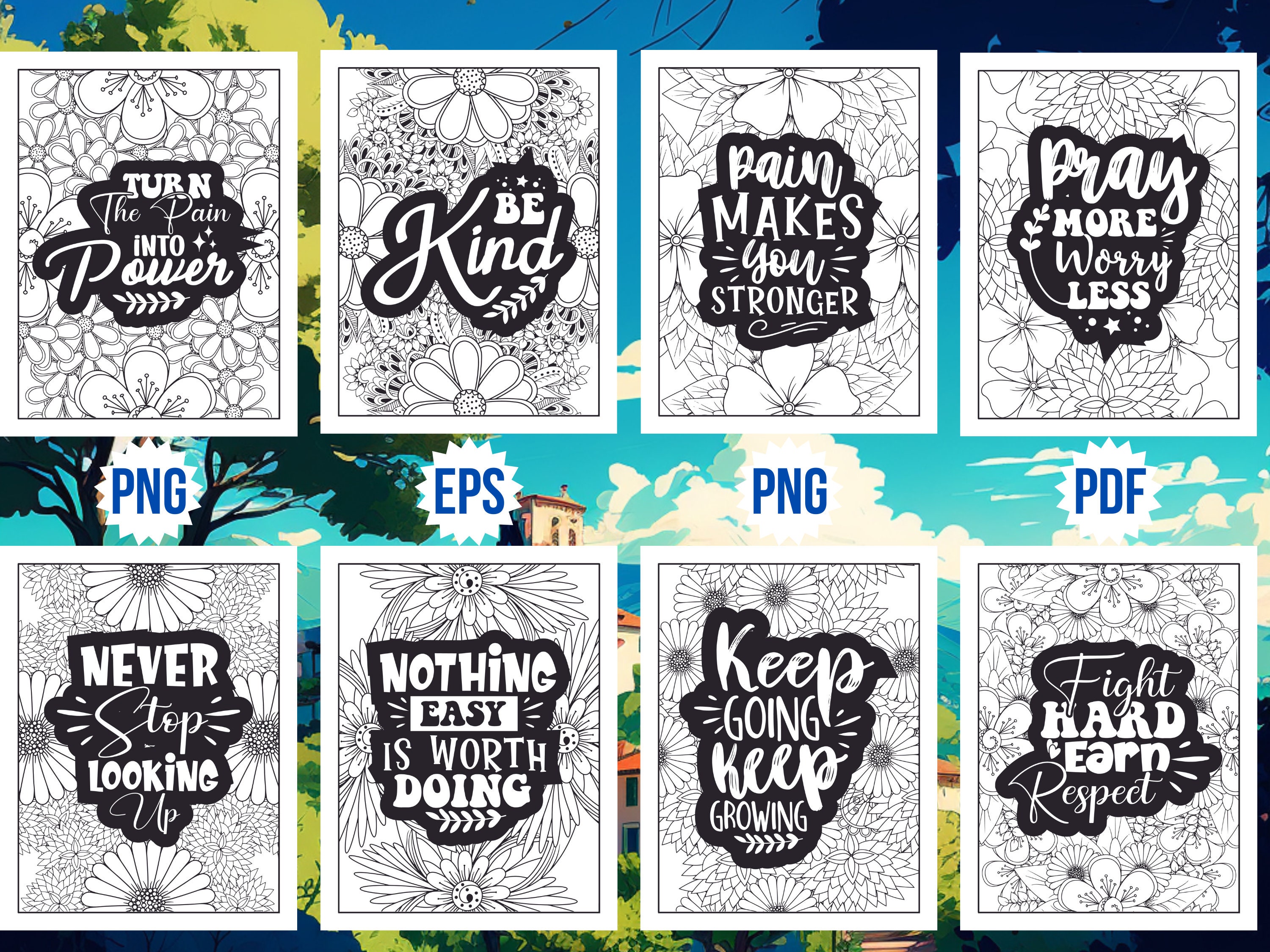 100 Inspirational Printable Coloring Pages for Kids: Motivate and ...