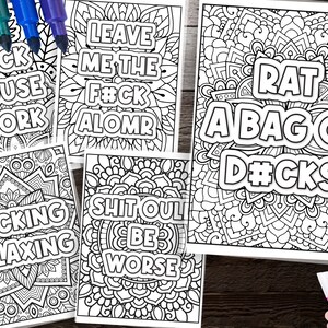 100 Swear Word Coloring Pages Unleash Your Creativity With Adult ...