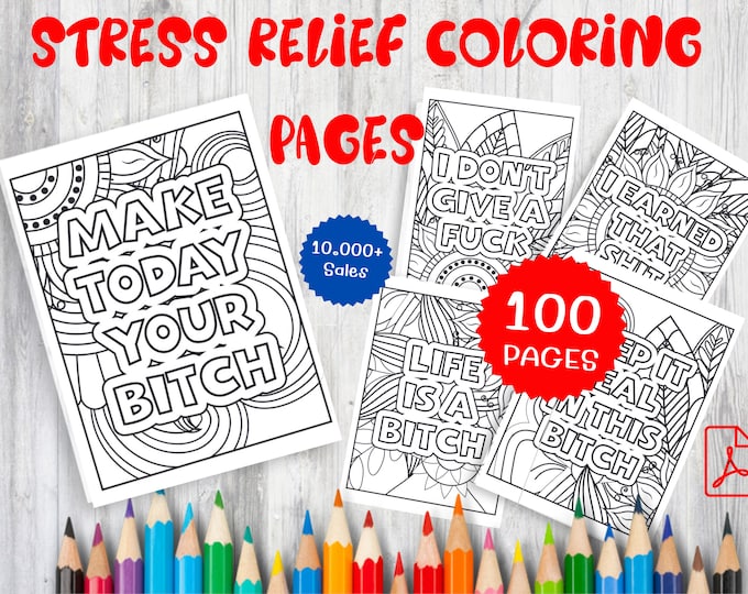 Printable Swear Word Coloring Book Pages Inappropriate Inspirational ...
