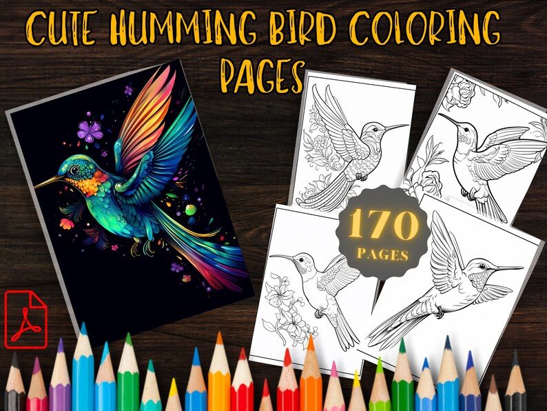 170 Whimsical Hummingbird Coloring Pages - Printable Relaxation ...