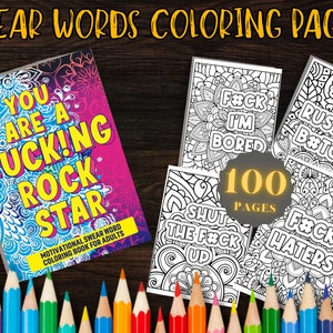 100 Swear Word Coloring Pages Unleash Your Creativity With Adult ...