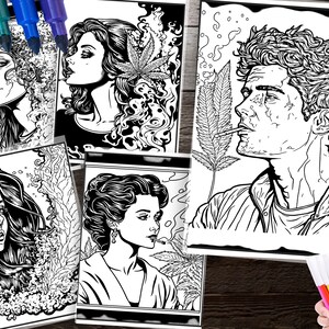 100 Smoking Marijuana Coloring Pages Fun & Relaxing Cannabis-inspired ...