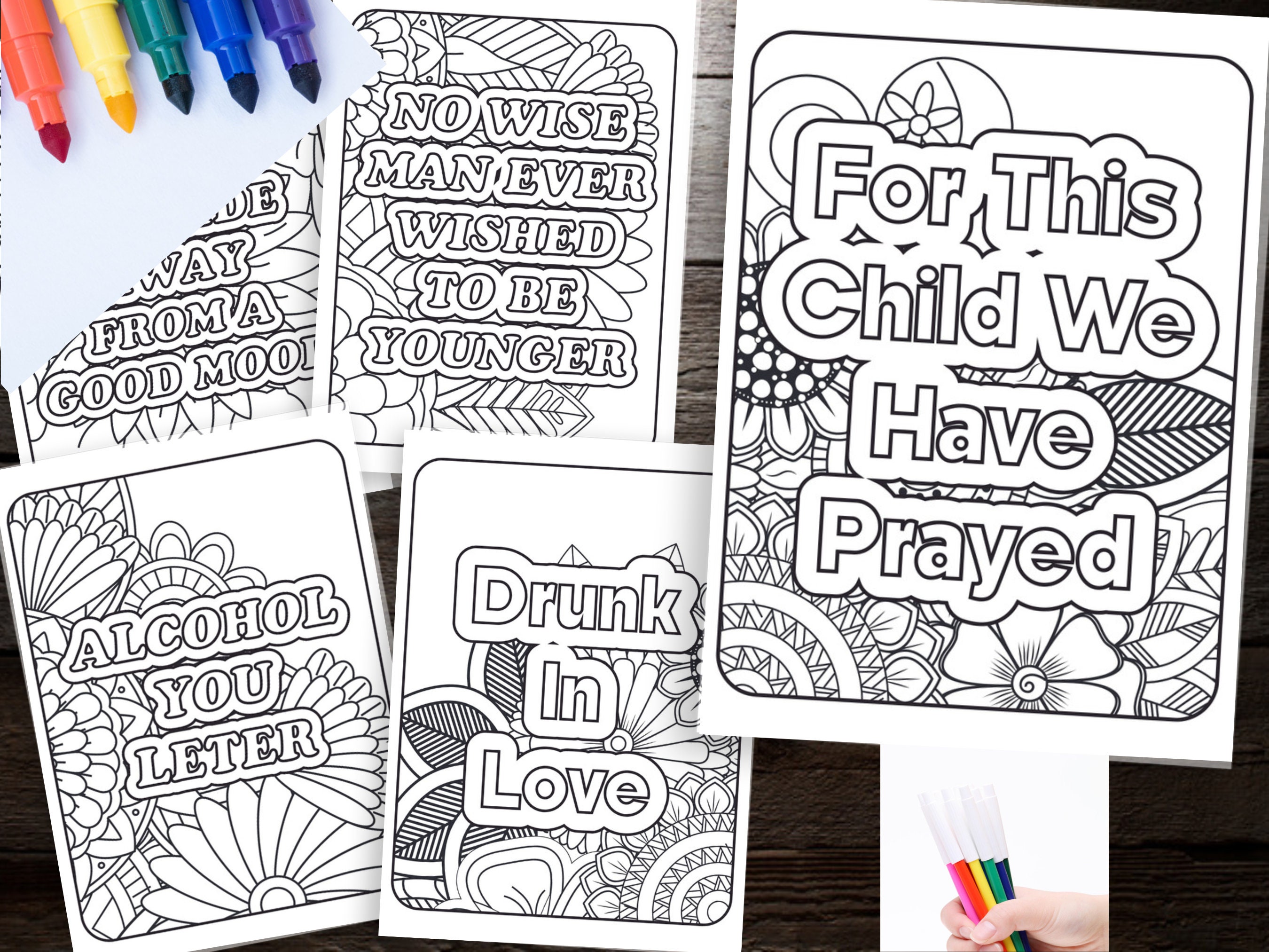 25 Funny Mom Quotes Coloring Pages | Mother's Day | PDF Printable Mom ...