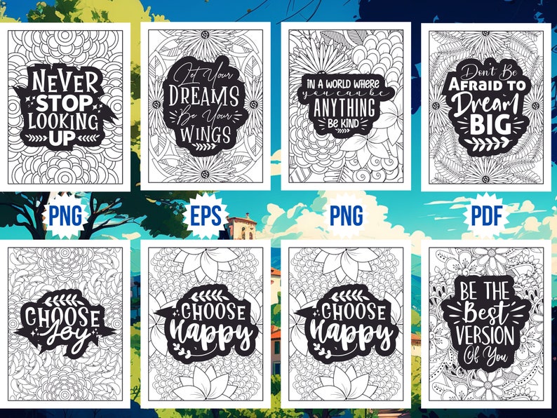 100 Inspirational Printable Coloring Pages for Kids: Motivate and ...