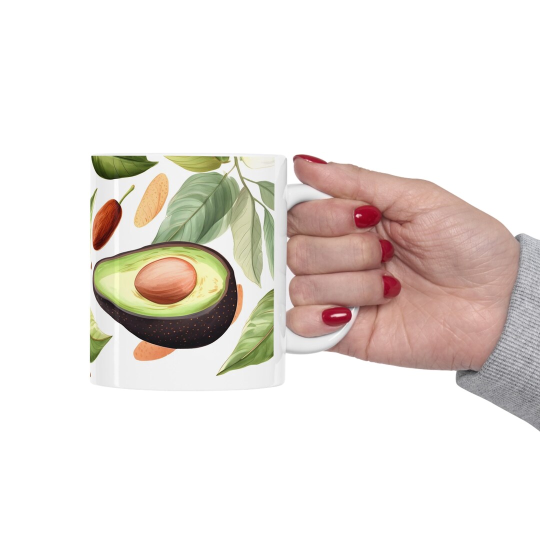 Avocado Mug, Boho Mug, Goofy Office Gift, Avocado Lovers Gift, Gift ...