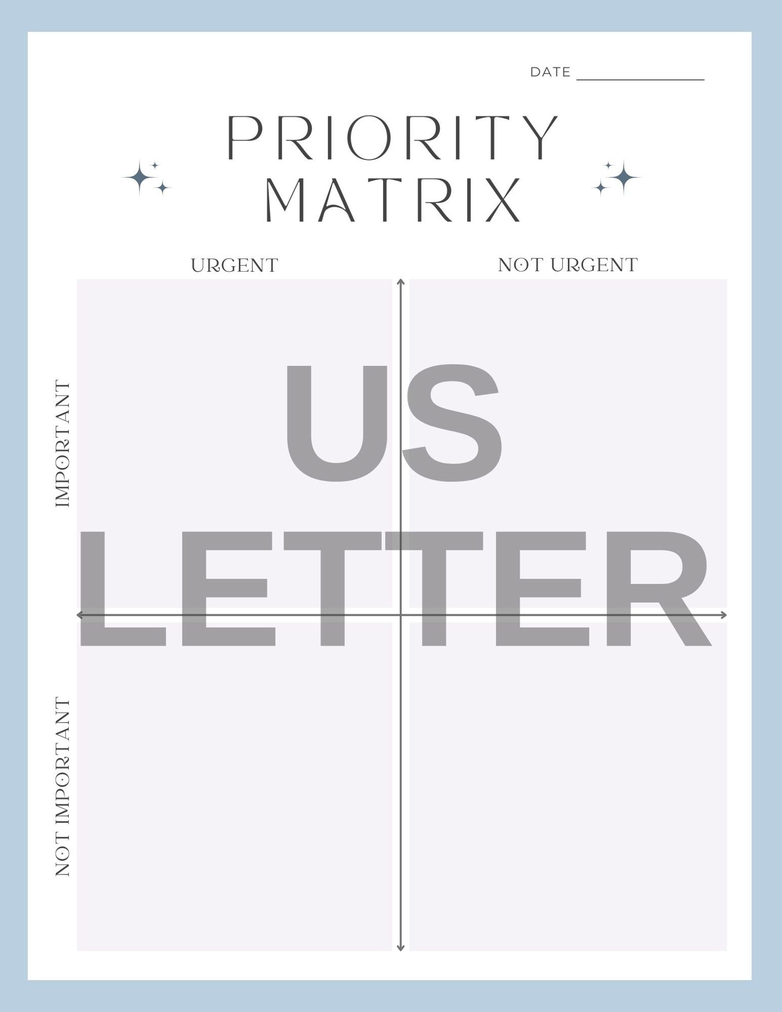 Priority Matrix | Decision Matrix | Eisenhower Matrix | Daily Tasks ...