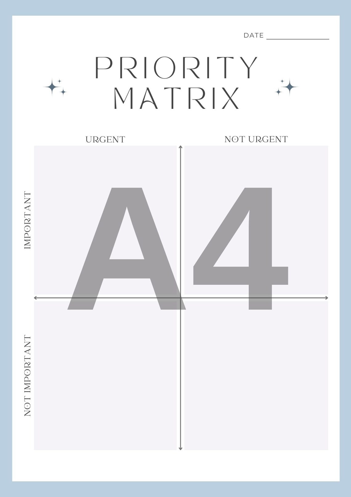Priority Matrix | Decision Matrix | Eisenhower Matrix | Daily Tasks ...