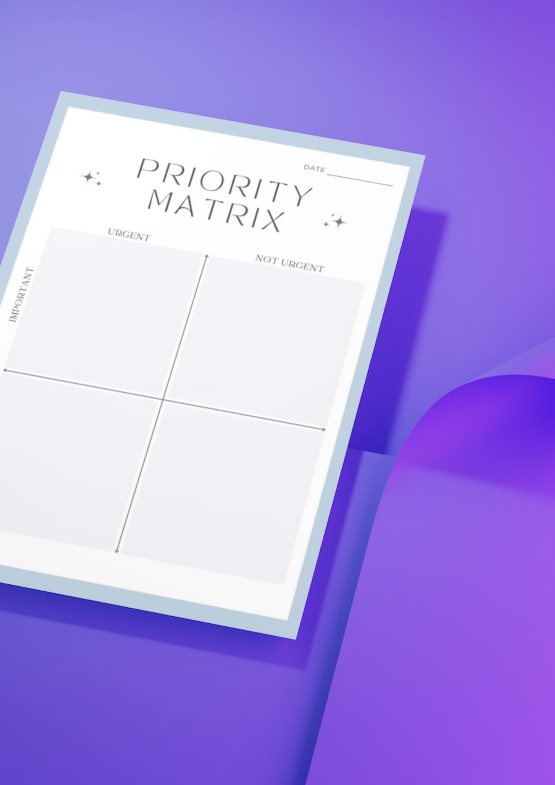 Priority Matrix | Decision Matrix | Eisenhower Matrix | Daily Tasks ...