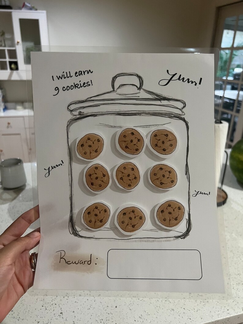 Cookie Jar (chocolate Chip Cookie Token Board) - DIGITAL/ PRINTABLE PDF ...