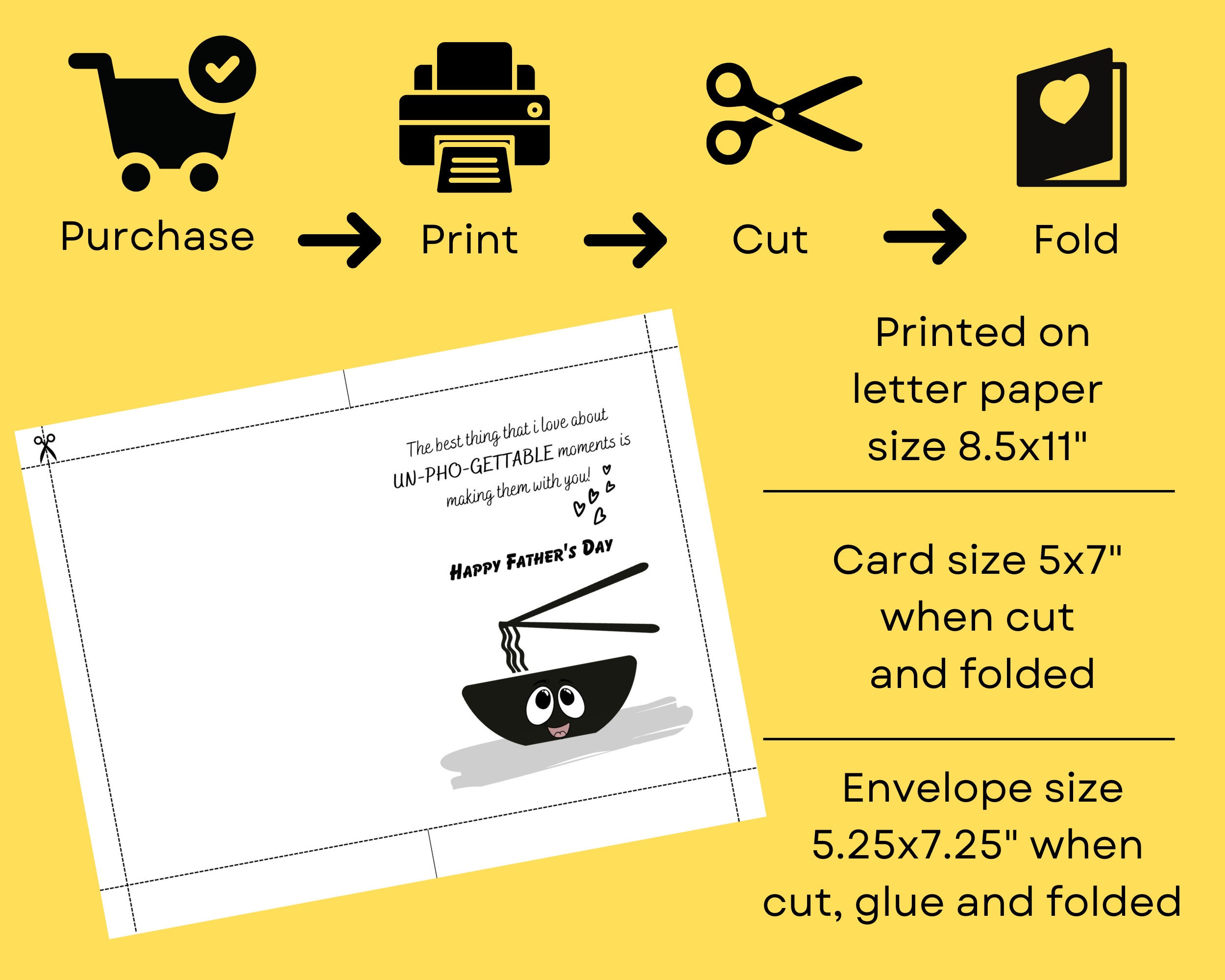 Printable Happy Father's Day Card, Instant Download, Dad Appreciation ...