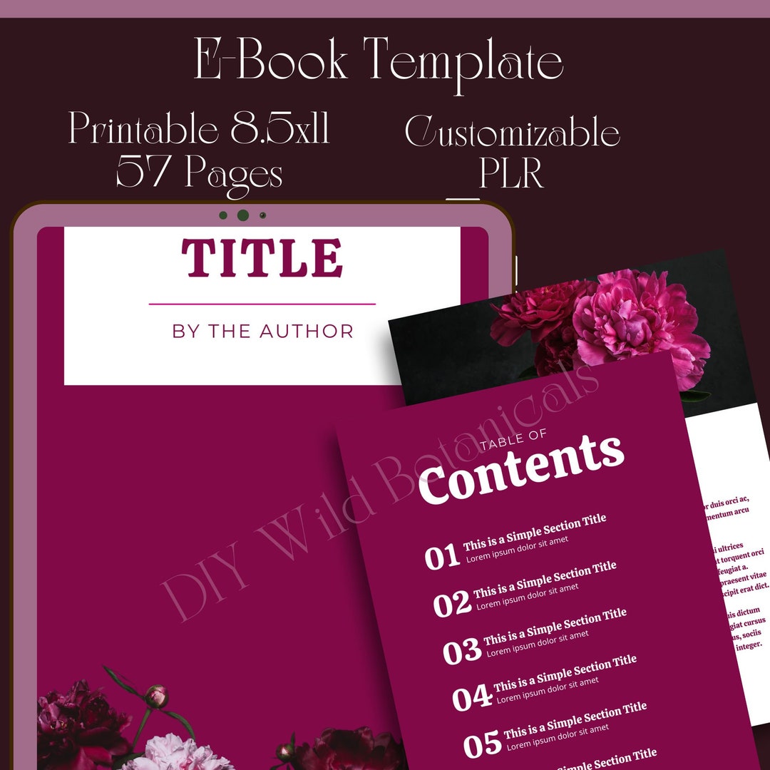 Berry Template, Editable Coaching Workbook Template, Canva Template ...