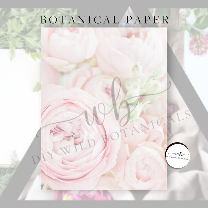 Rose Blooms, Printable Stationary Lined Paper, Printable Writing Paper ...