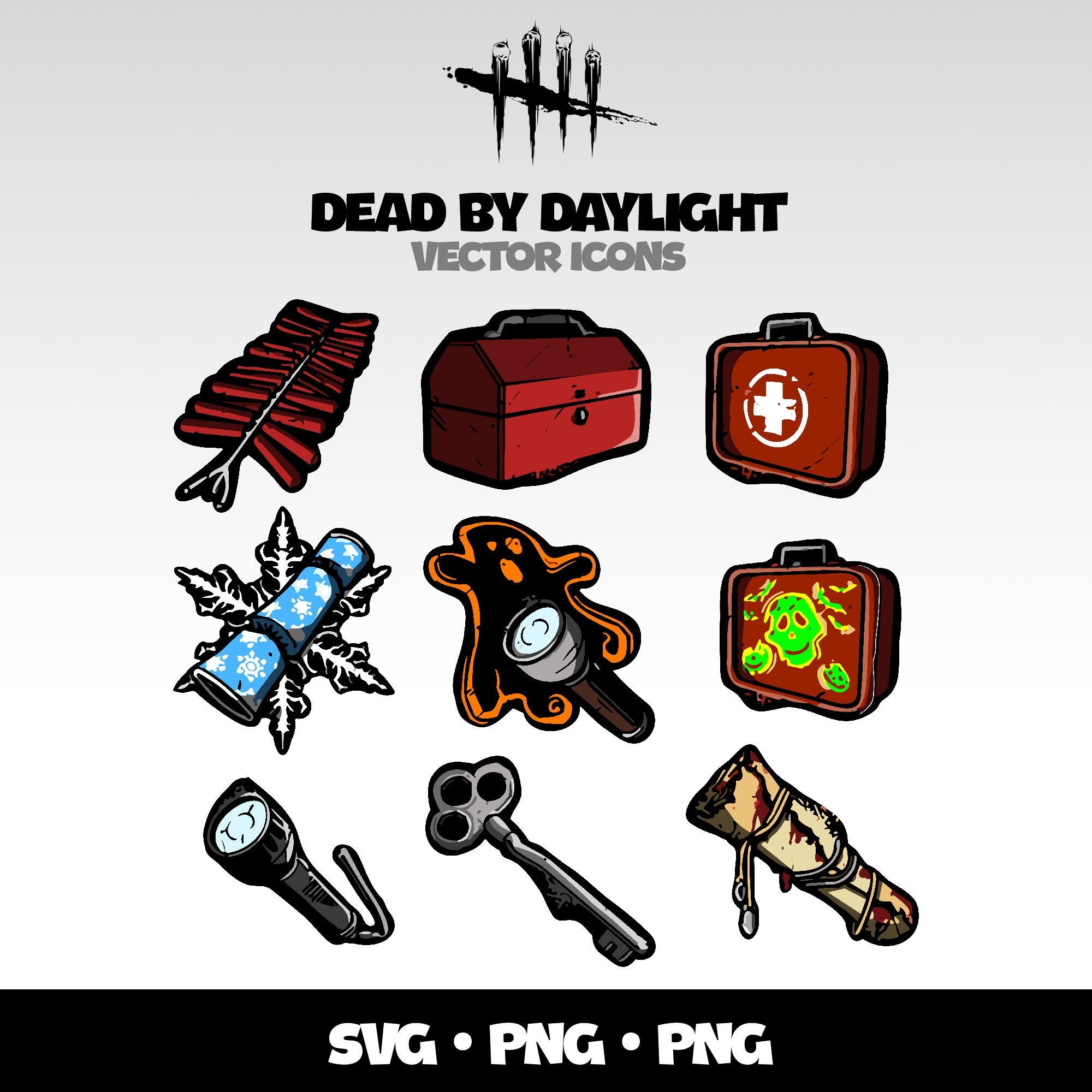 Dead by Daylight articles icônes SVG Gamer Gift Dead by - Etsy France