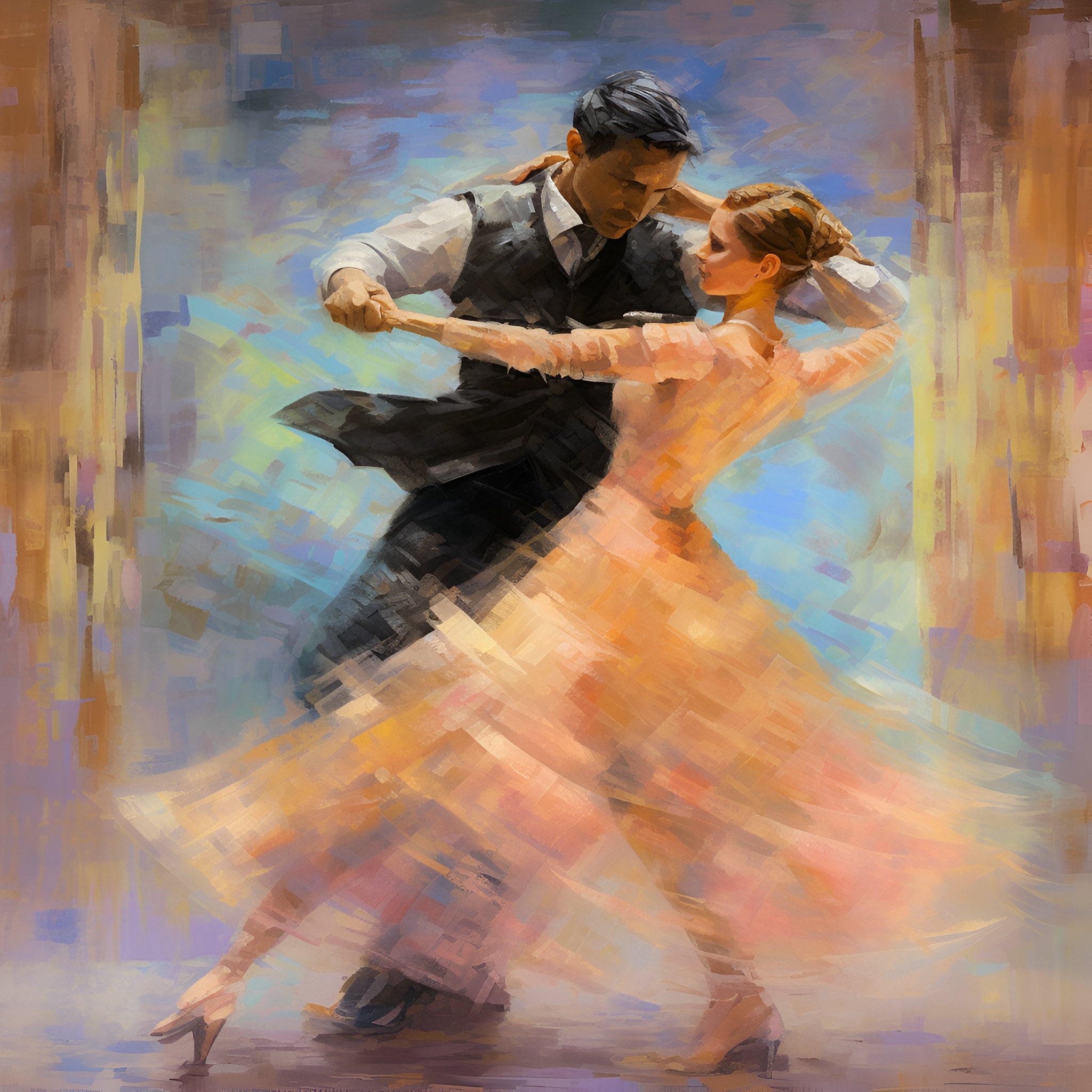 Ballroom Dancing Digital Image Download Dance Art Image Ballroom Couple ...