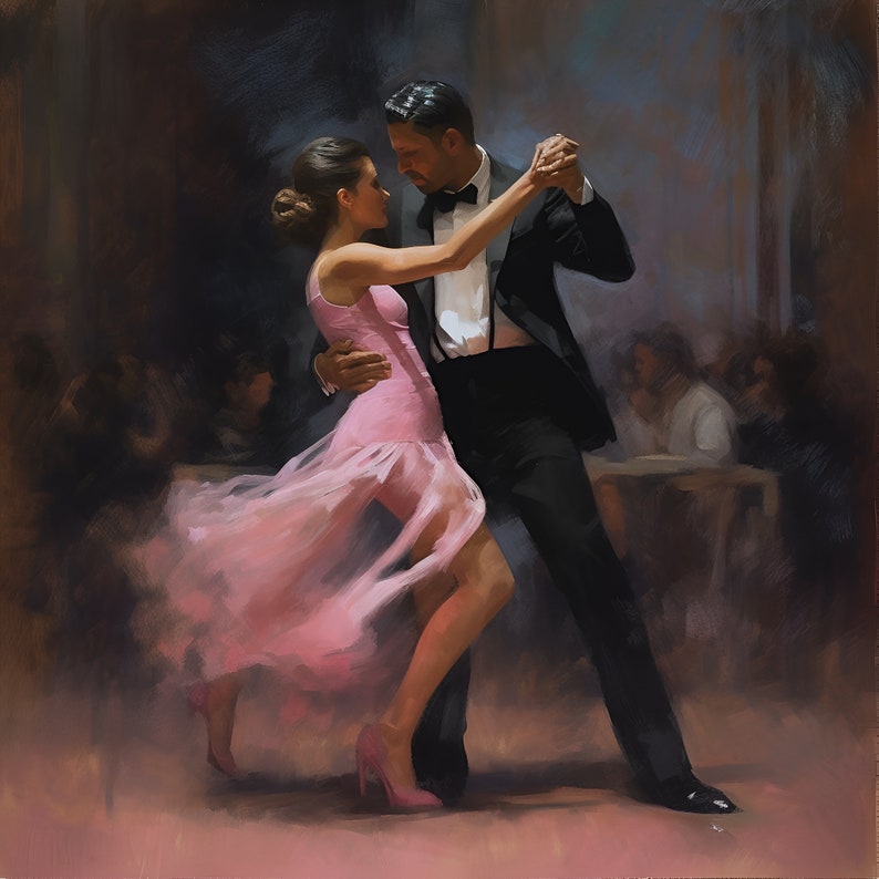 Ballroom Dancing Digital Image Download Couple Dance Art Image Ballroom ...
