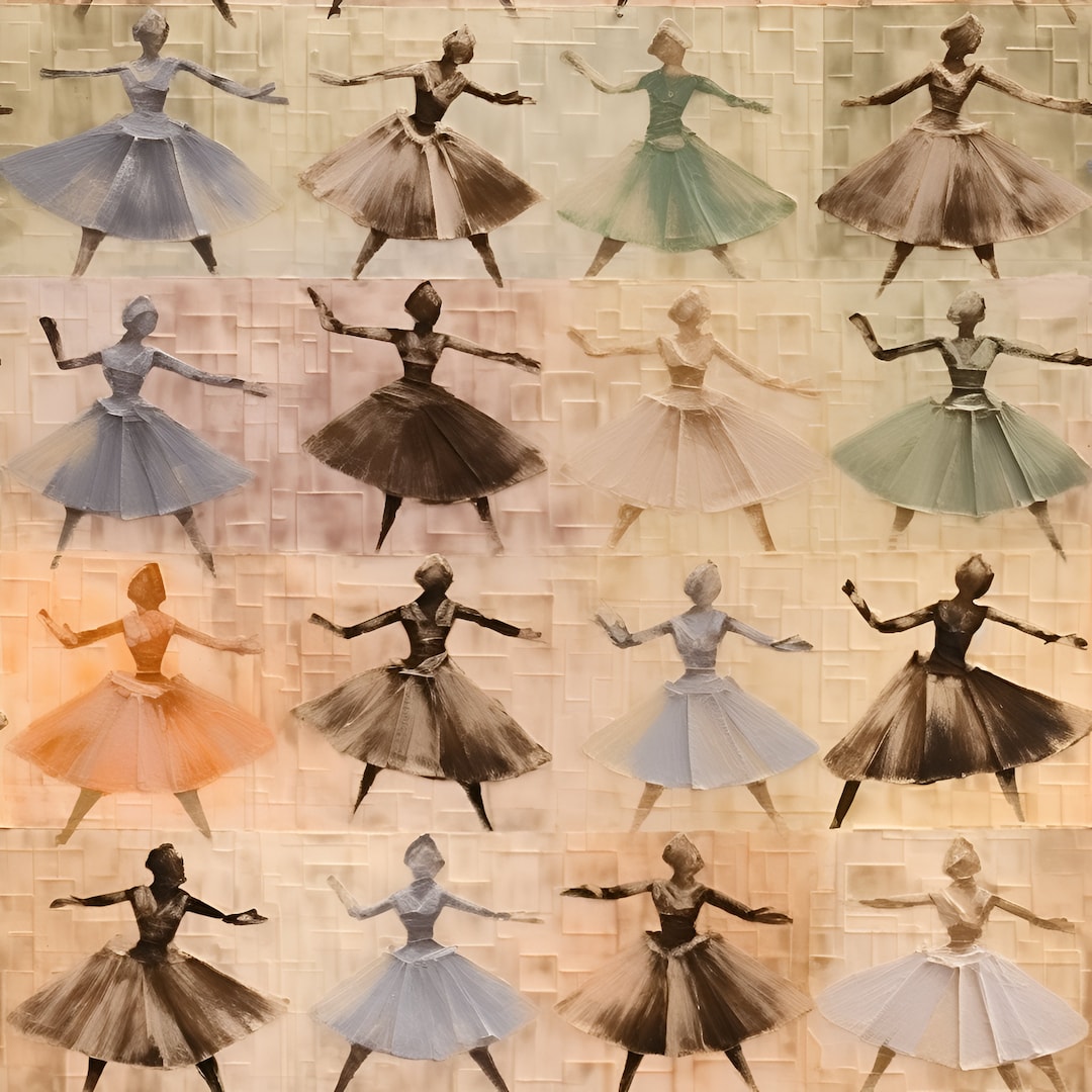 Tiled Dancing Digital Image Download Tiled Dance Art for Craft Image ...