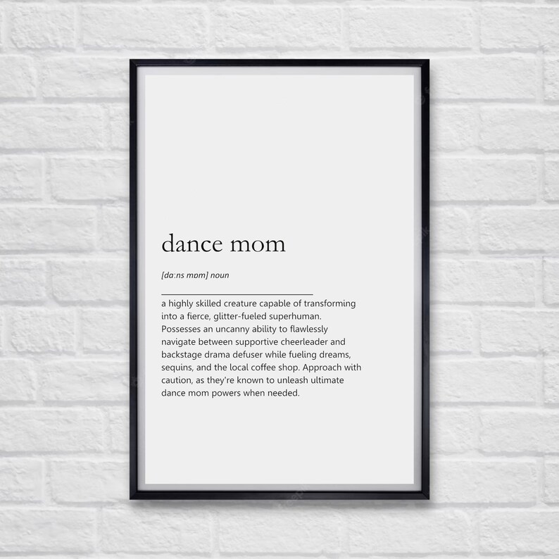 Dance Mom Definition SVG Download Digital Dance SVG Gift Dance Mom SVG ...