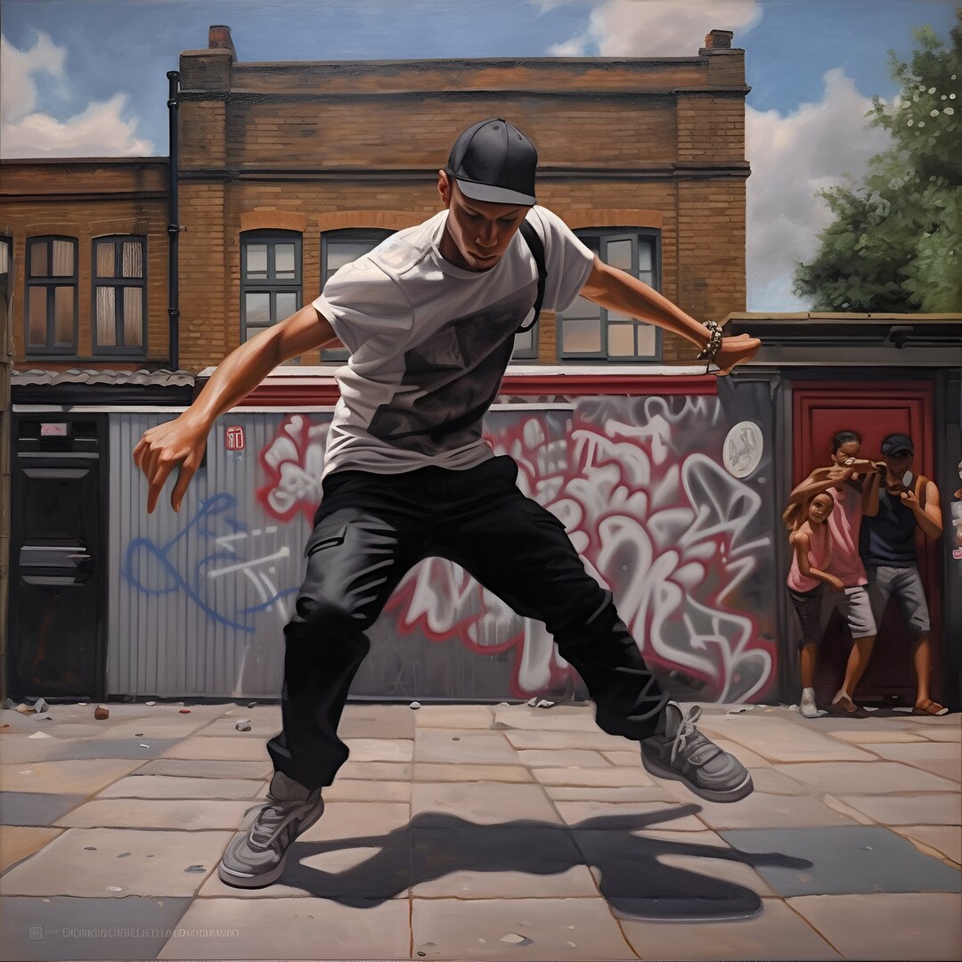 Hip Hop Dancing Digital Image Download Dance Art Image Hip Hop Dance ...