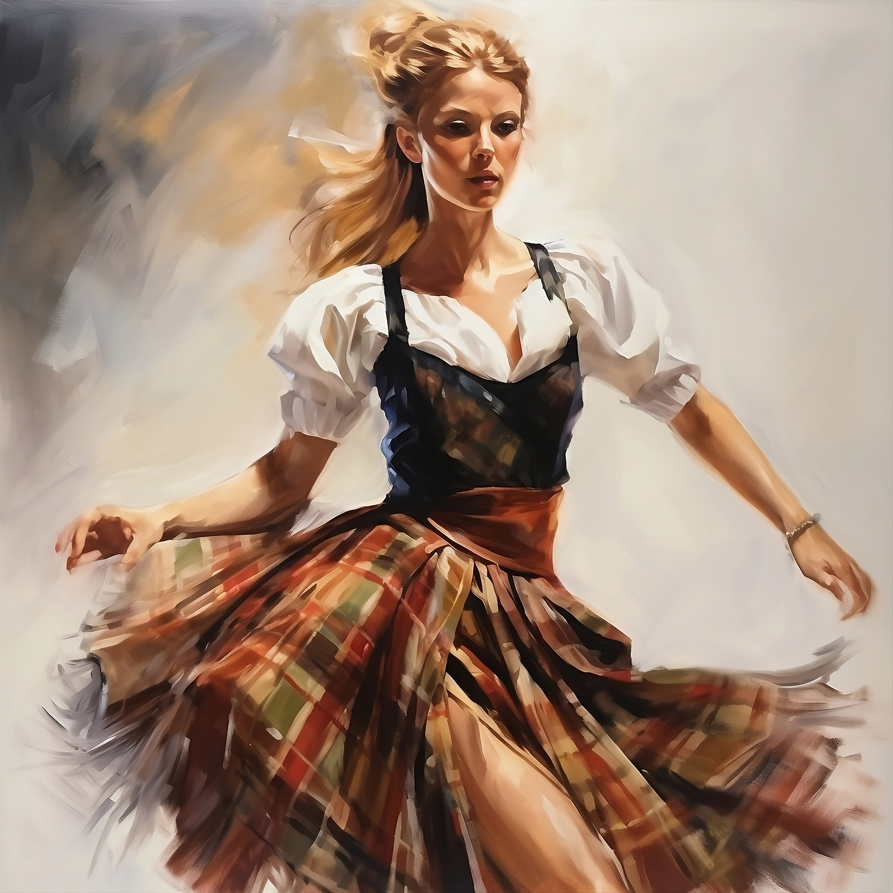 Highland Dancing Digital Image Download Scottish Dance Art Image ...