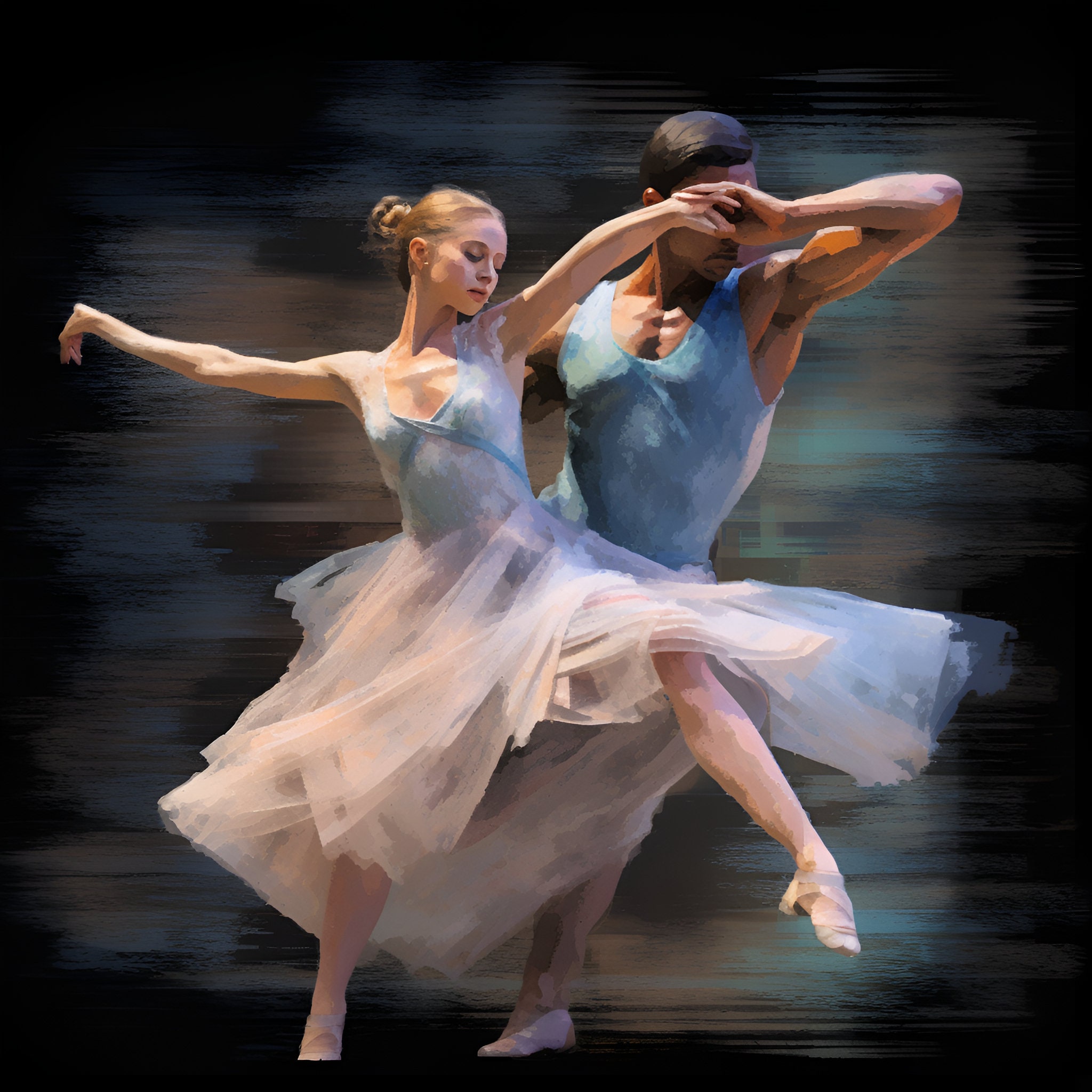 Contemporary Dancing Digital Image Download Dance Art Image ...