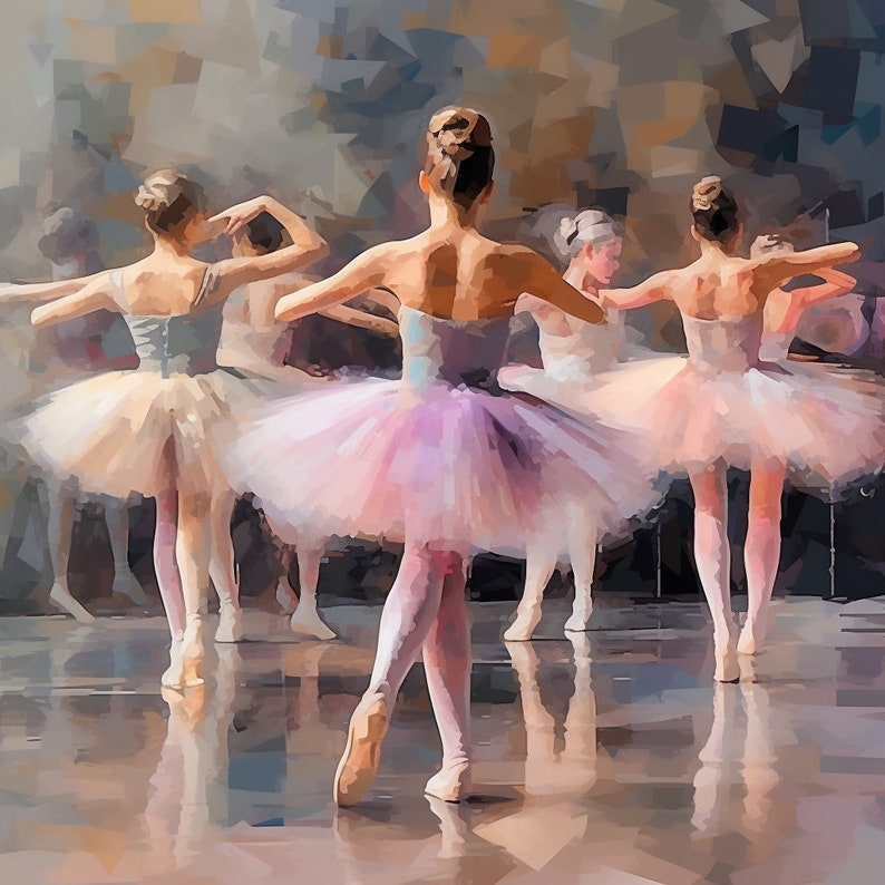 Ballet Dancing Digital Image Download En Pointe Dance Art Image Ballet ...