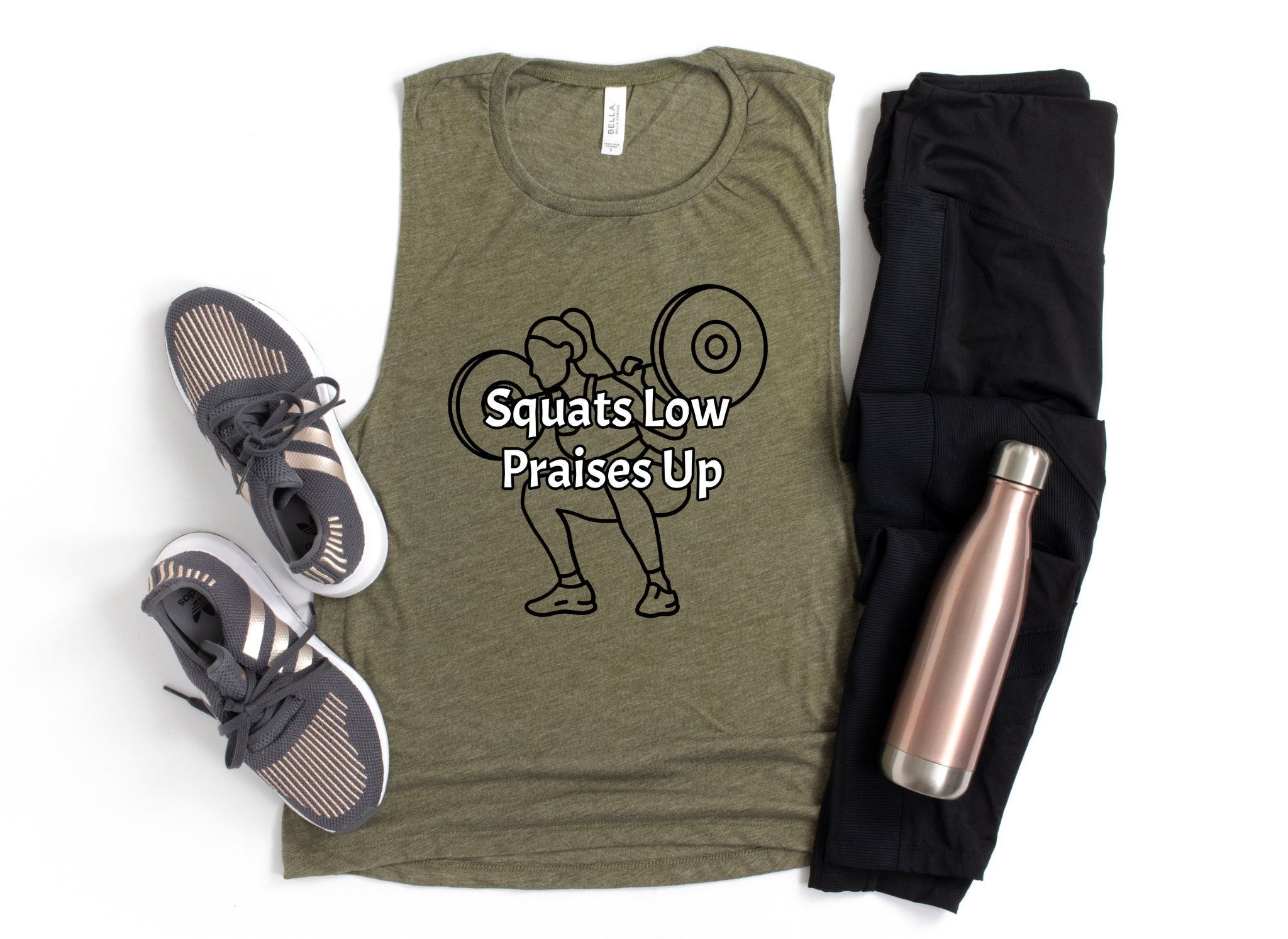 Christian Workout Tank Gym Shirt for Christian Woman Fitness Muscle Tee ...