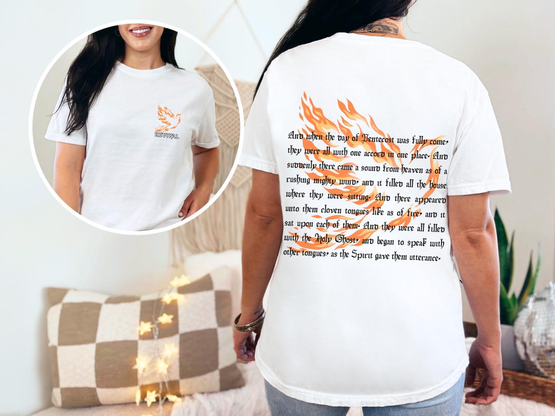 Holy Spirit Dove Revival Shirt, Christian Comfort Colors Tee - Etsy